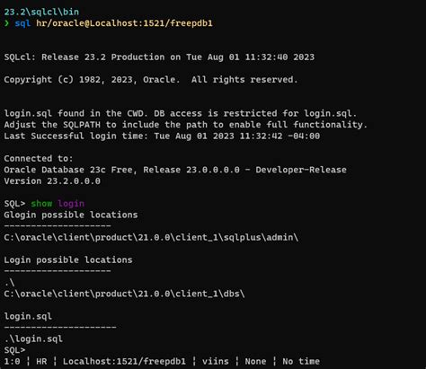 Oracle Sqlplus Oracle 9i Client Connecting And Executing Sql Scripts