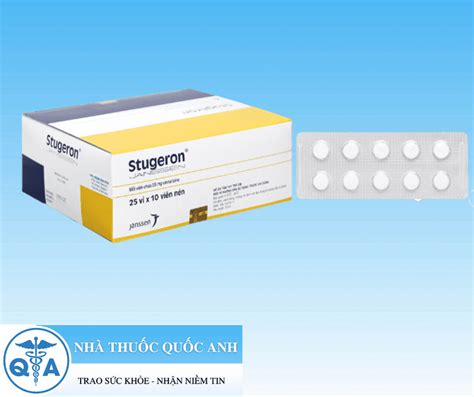 Stugeron 25mg Thuốc điều Trị Rối Loạn Tuần Hoàn Não điều Trị Say Tàu