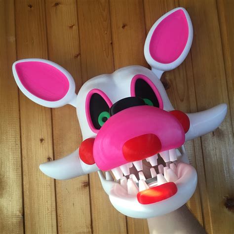 🦊 Mangle Mask Fnaf Cosplay・文件用于 Stl 三维打印・cults