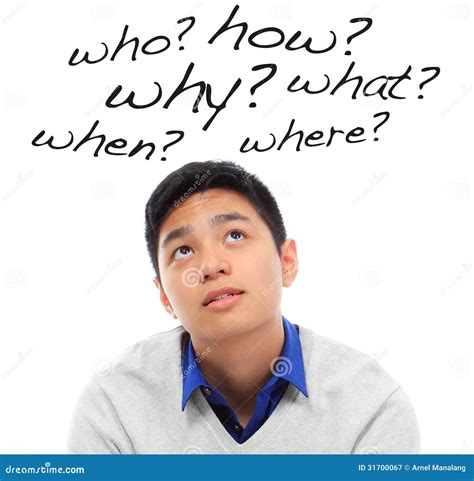 So Many Questions Stock Image Image Of Person Looking 31700067