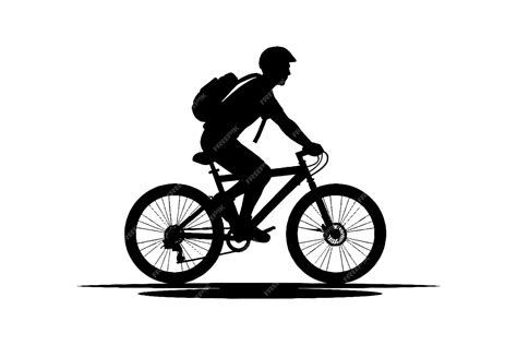 Premium Vector Bicycle Black Silhouette Vector Bicycle Silhouette