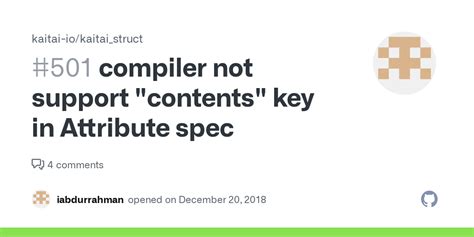 compiler not support contents key in attribute spec · issue 501