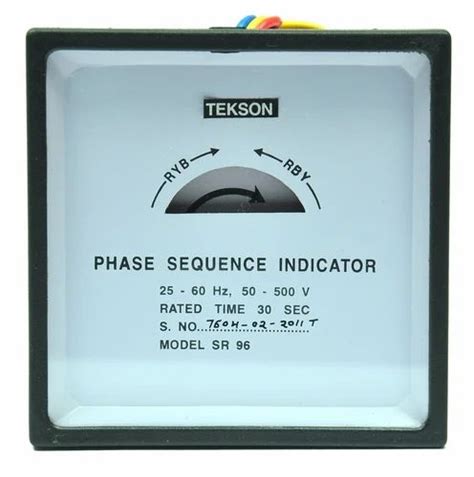 White Portable Tekson Phase Sequence Indicator For Industrial At ₹ 499