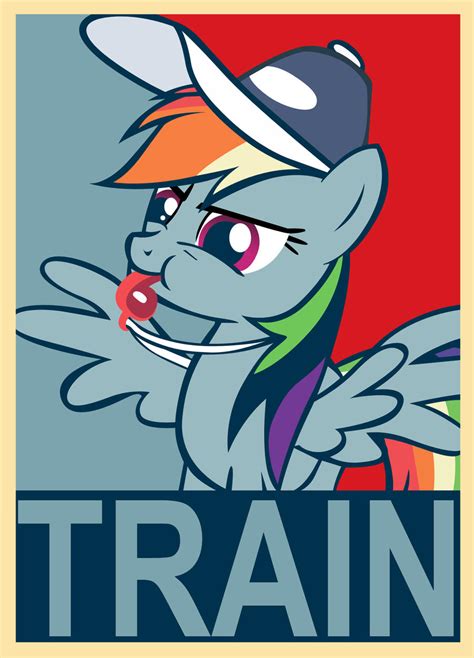 Rainbow Dash Train Poster By Bouxn On Deviantart