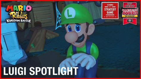 Mario Rabbids Kingdom Battle Luigi Character Spotlight Gameplay