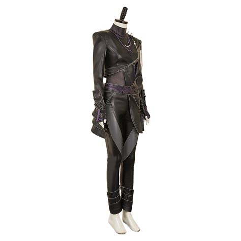 Kpop Demon Hunters Costume Rumi Cosplay Black Faux Leather Suit For Ad