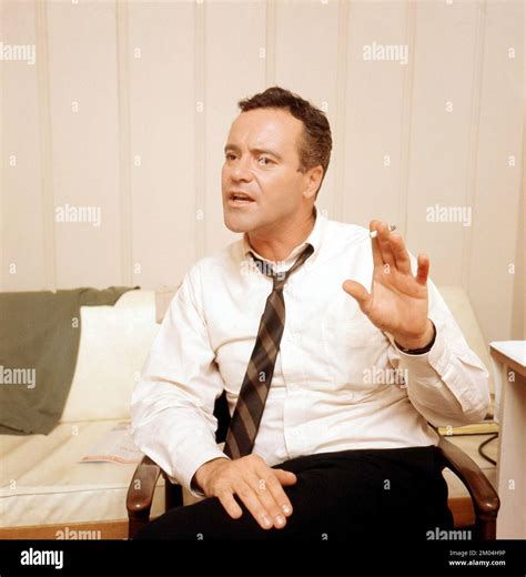 Jack Lemmon American Actor 1925 2001 Pictured During An American