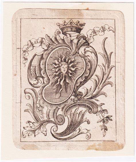 Exlibris Für Jean Michel Le Large Deaubonne Champagne Armorial