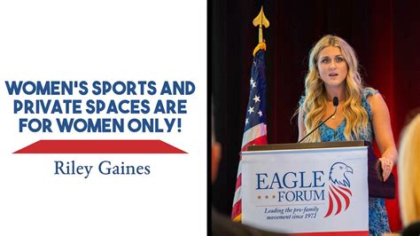 Riley Gaines Womens Sports And Private Spaces Are For Women Only Youtube