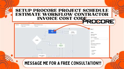 Setup Procore Project Schedule Estimate Workflow Contractor Invoice