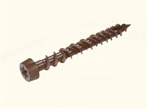 Grip Rite Grdfcs158hag1 Deckforce™ Harbor Grey Composite Deck Screws