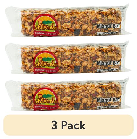 3 Pack La Molienda Big Mix Peanut Candy Bar Mexican Traditional