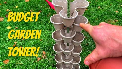 Dollar Tree Stackable Planters Vertical Garden Tower On A Budget