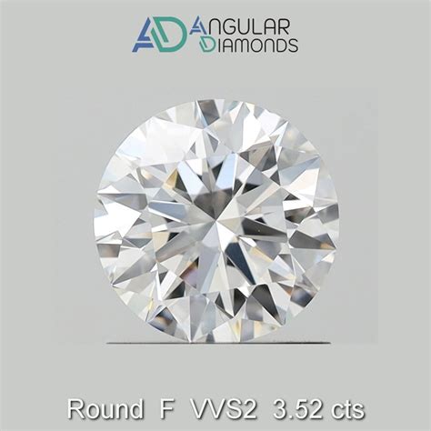 Round F Vvs2 352 Carat Igi Cvd Hpht Lab Grown Created Diamonds Size