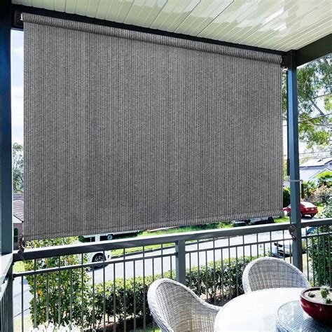 Amagenix Custom Size Cordless Outdoor Roller Shades Blinds