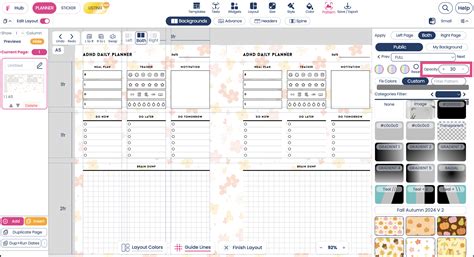 Adjust Pattern Opacity Planify Pro