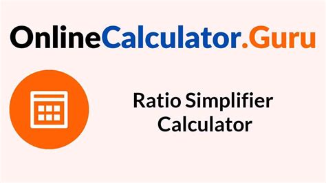 Ratio Simplifier Free Simplifying Ratio Calculator To Find Simplest Form