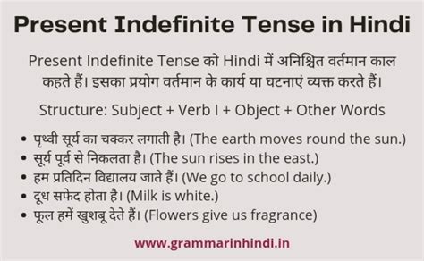 Present Indefinite Tense In Hindi Exercise Translate Sentences For