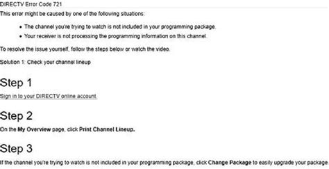 Directv Error Codes 3 Digit Error Code List How To Reset Directv