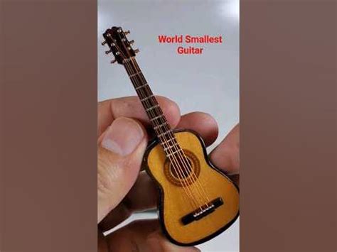 World Smallest Guitar Youtube