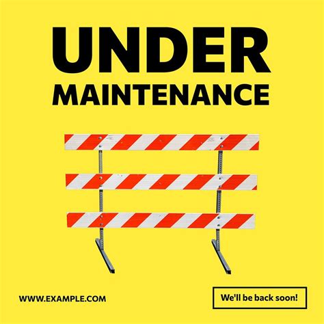 Under Maintenance Instagram Post Template Free Photo Rawpixel