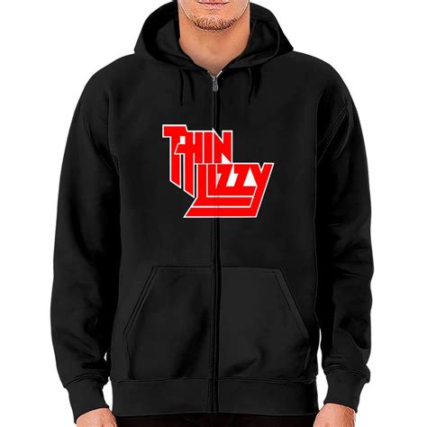 Thin Lizzy Phil Lynott Logo Zip Hoodies Sold By Gaurav Narula Sku