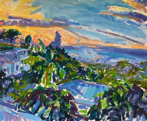 Douglas Stuart Allen Large Impressionist Oil Painting French