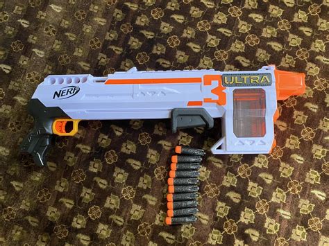 Nerf Ultra Three Blaster Pump Action 8 Dart Internal