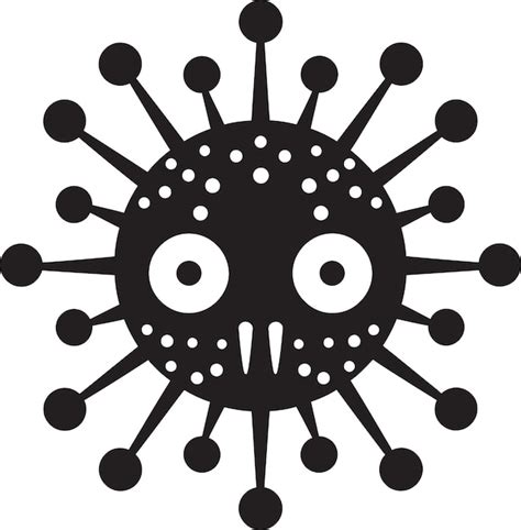 Premium Vector Adorable Pathogen Serenade Black Design Infectious