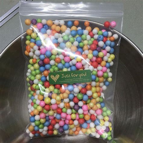 2 Bags Colorful Styrofoam Mini Foam Ball Small Beads For Slime Etsy