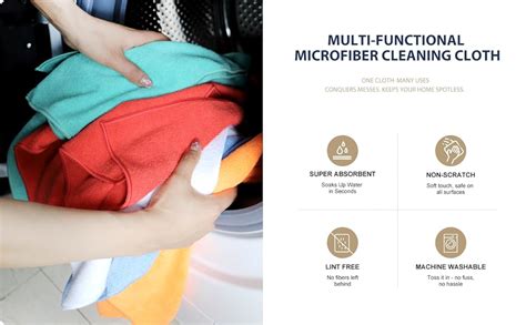 Tricol Clean Microfiber Cleaning Cloth 16in 16in 12 Pack
