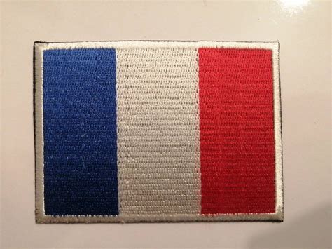 France Flag French Flag Patch Iron On Embroidered Patch 900 Etsy