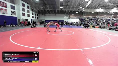 145 Lbs Champ Round 3 Madyson Gray Grand View Vs Tayla Tildsley Sacred Heart