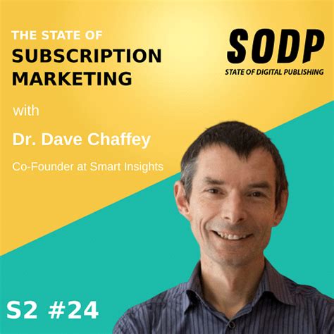 The State Of Subscription Marketing With Dr Dave Chaffey S2 Ep 24