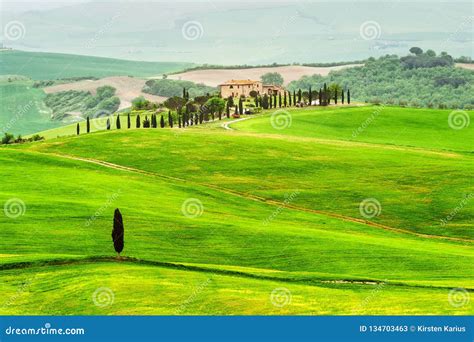 Tuscany Italy Landscape In Spring Stock Image Image Of Italy