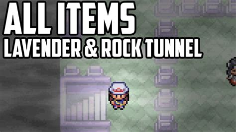 Every Item Location In Rock Tunnel Pokémon Firered And Leafgreen Youtube