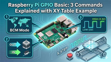 Raspberry Pi × Python × Gpioの基本はこの3つだけ【xyテーブル実例付き】