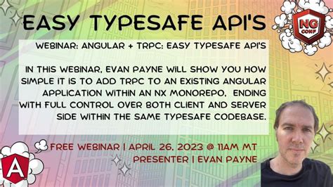 ng conf on linkedin trpc angular nxmonorepo ngconf2023 webinar