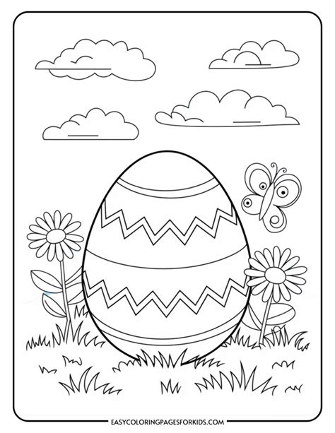 Preschool Easter Egg Coloring Pages