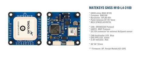 discontinued matek m10 l4 3100 gps compass barometer flying tech