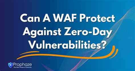 Can A Waf Protect Against Zero Day Vulnerabilities Prophaze