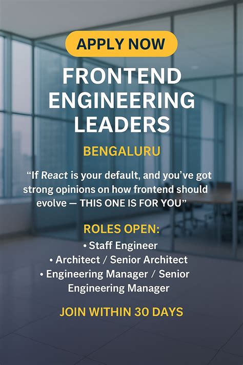 Frontend Frontenddeveloper Reactjs Hiring Engineeringmanager