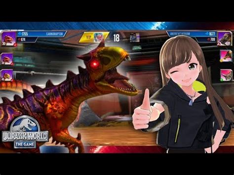 El Gran Carnoraptor Nivel 40 Batalla En Jurassic World The Game Youtube