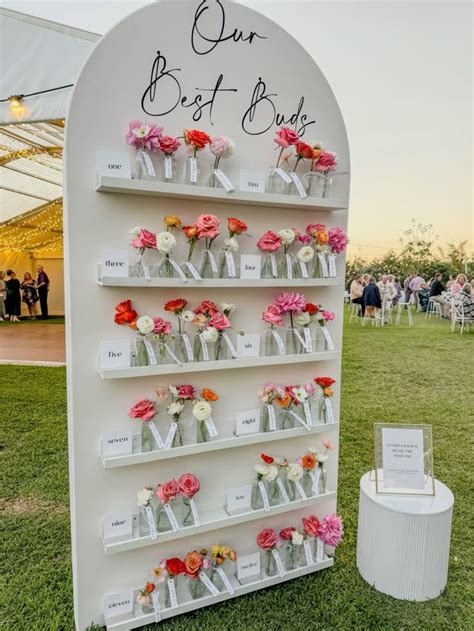 Our Best Buds Seating Chart 🌸 Wedding Seating Chart Display Seating