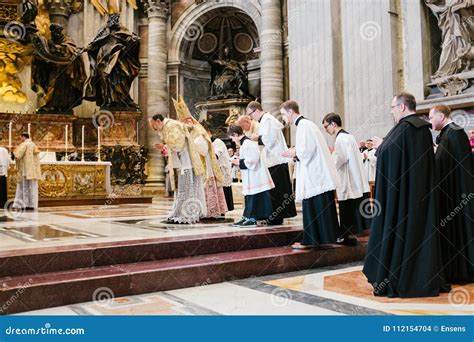Rome Italy 10 24 2015 Holy Pontifical Mass In Ancient Rite Mass