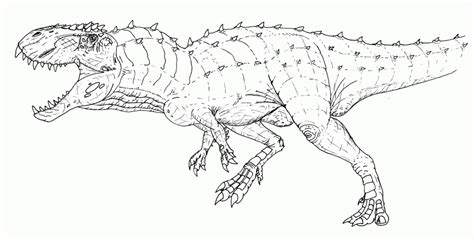 Carnotaurus Dinosaur Coloring Pages Sketch Coloring Page