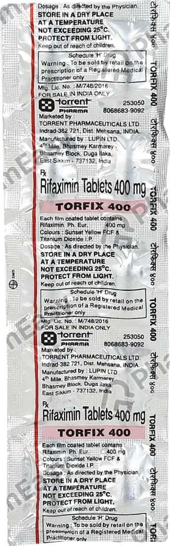 Torfix 400 Tablet Uses Side Effects Price Dosage And More Info