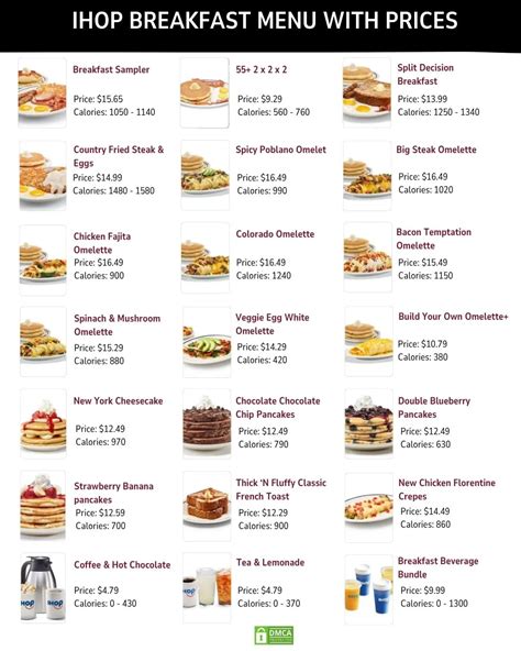 Ihop Breakfast Menu With Prices Order Online Delivery