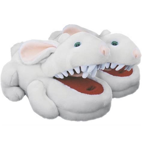 Monty Python Rabbit With Big Pointy Teeth Slippers