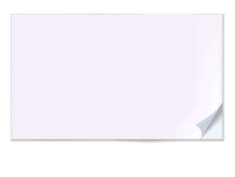 Empty Sheet Of Paper Premium Vector